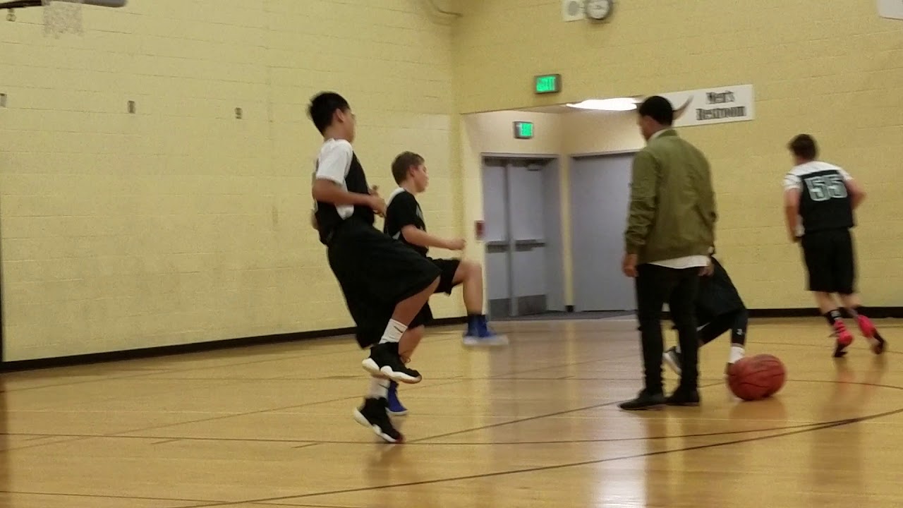 Parkrose middle school basketball practice - YouTube