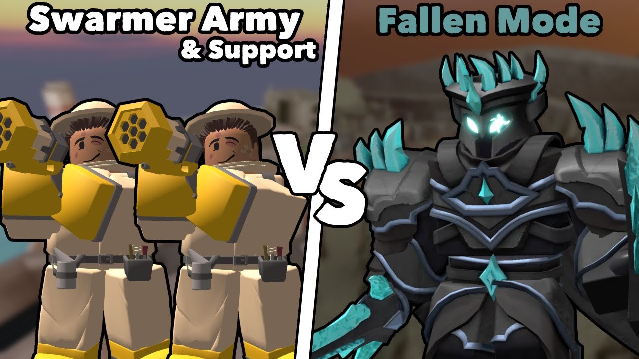 TDS Duo Swarmer & Support VS. Fallen Mode | Tower Defense Simulator ...
