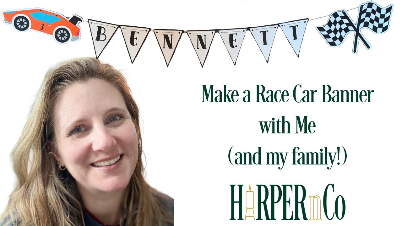 Make a Custom Race Car Banner for Kids’ Parties - YouTube