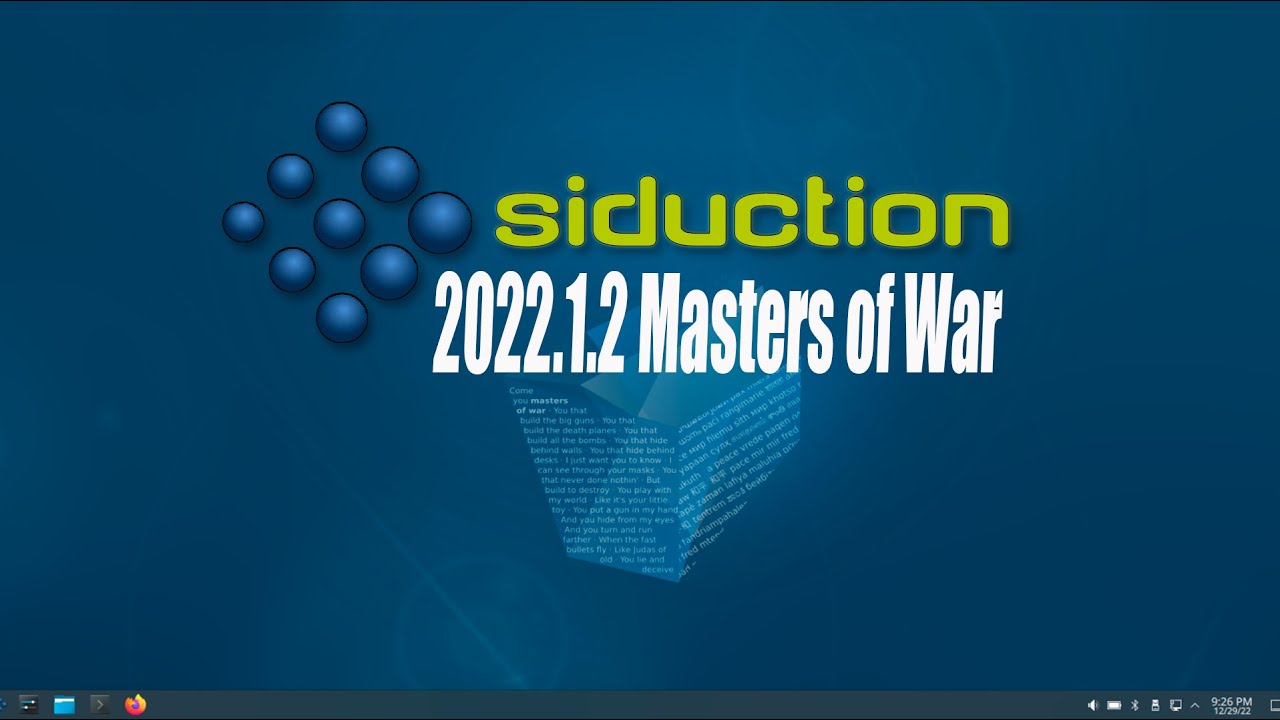 Siduction 2022.1.2 »Masters of War« - YouTube