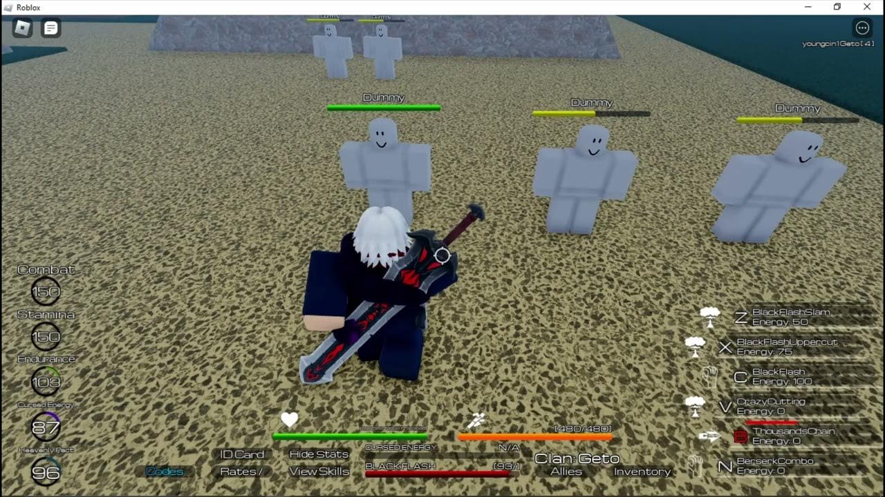 Jujutsu chronicles Heavenly Restriction showcase + new code - YouTube