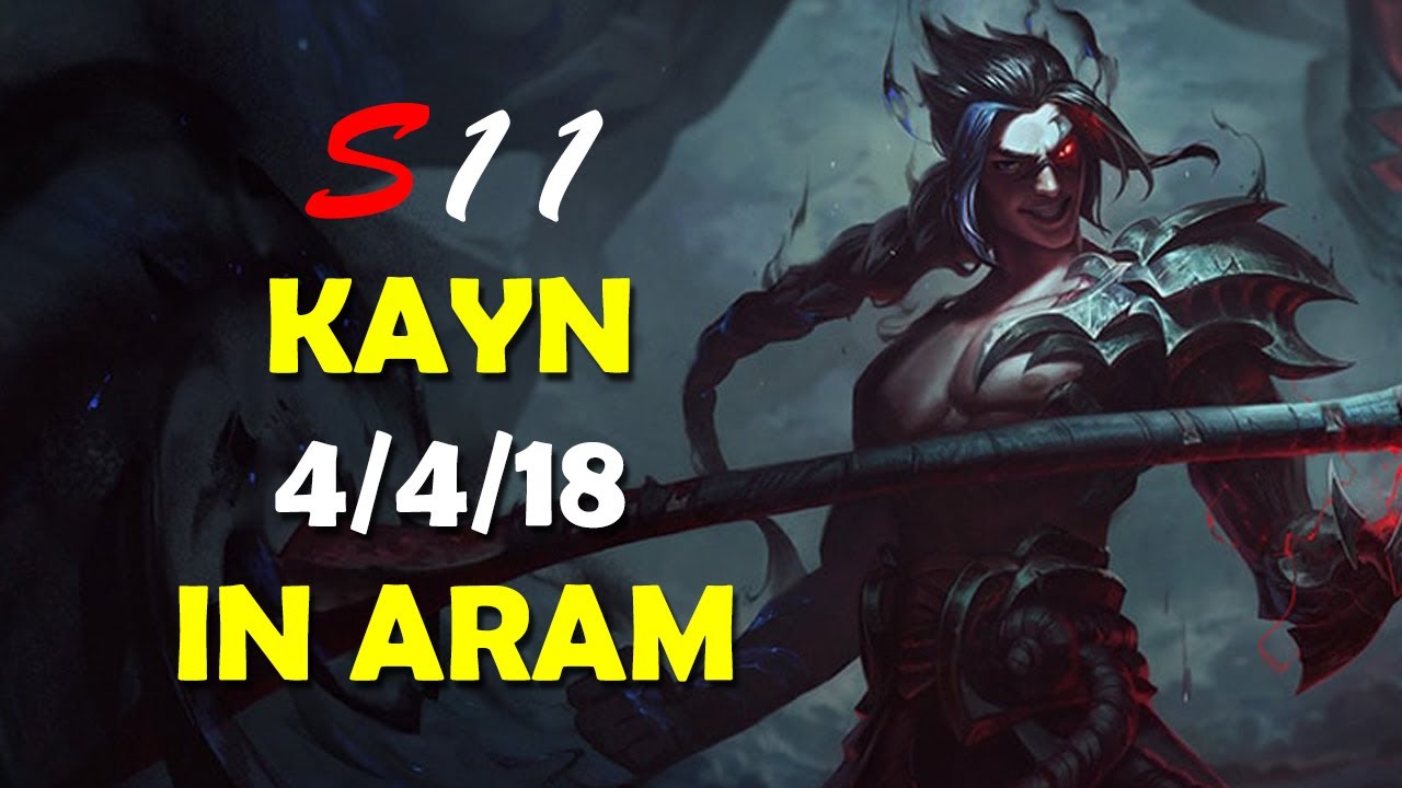 【League of Legends Gameplay 2020】Kayn Full Gameplay ARAM (KDA: 4/4/18 ...
