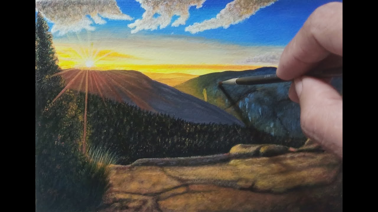 Lovely Morning/Sunrise Painting/Time-Lapse/Acrylic Painting/#112 - YouTube