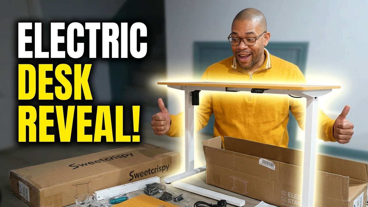 SweetCrispy Motorized Desk - Full Install & Review - YouTube