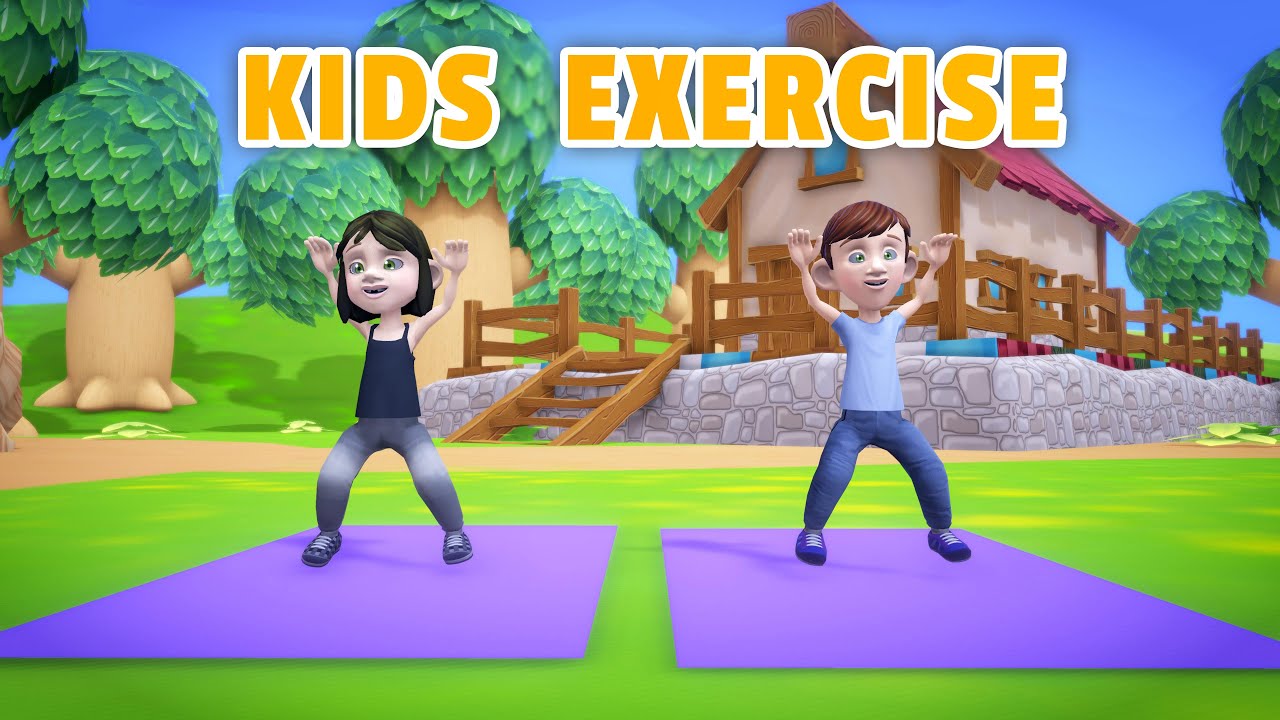 Kids Exercise - Kids Workout At Home 10 Easy Exercises For Kids # ...