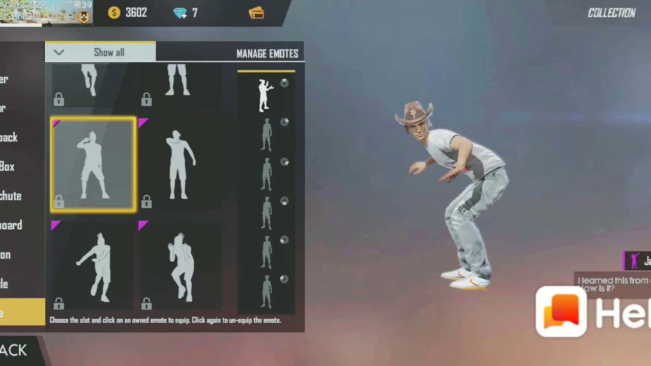 Free emotions of free fire - YouTube