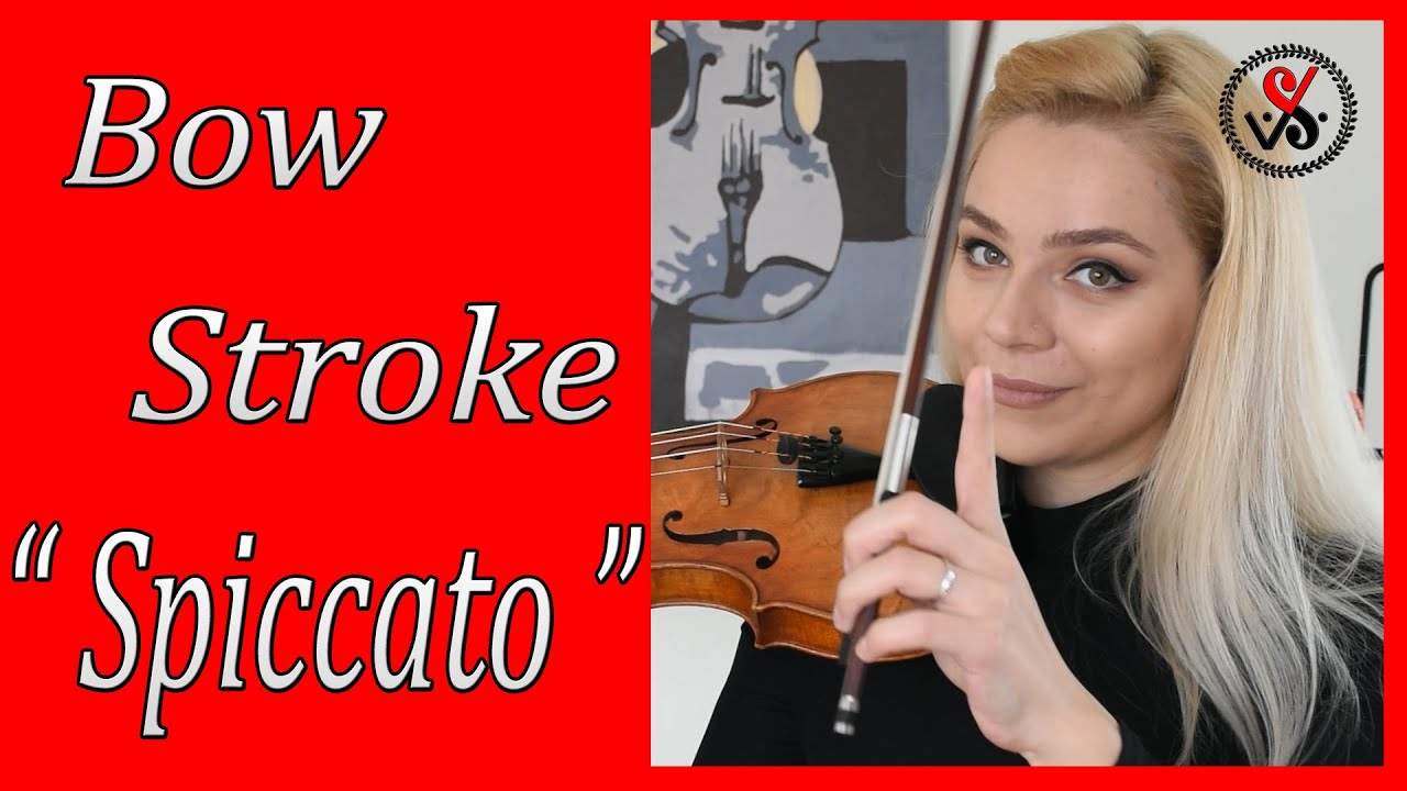 How To Play Bow Stroke - Spiccato - YouTube