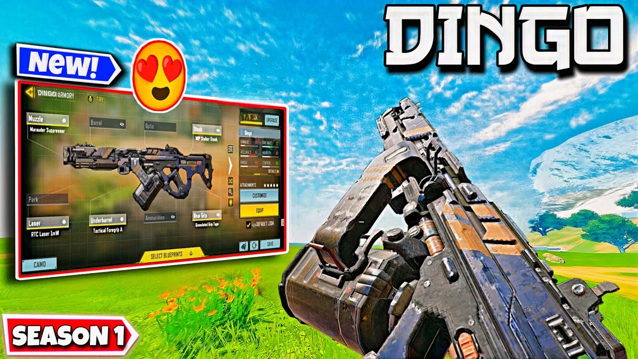 NO RECOIL + HIPFIRE + FAST ADS On this dingo gun | dingo | dingo codm ...