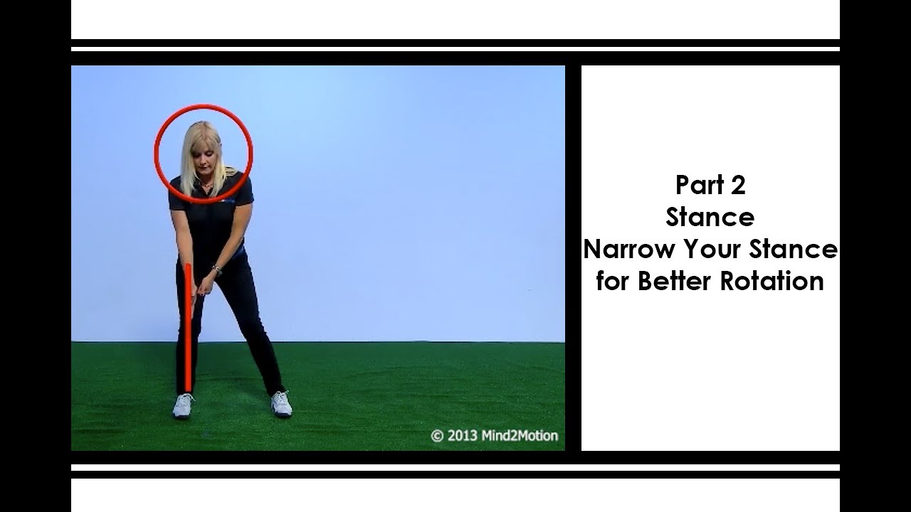 Part 2: Stance - Narrow your stance for Better Rotation - YouTube