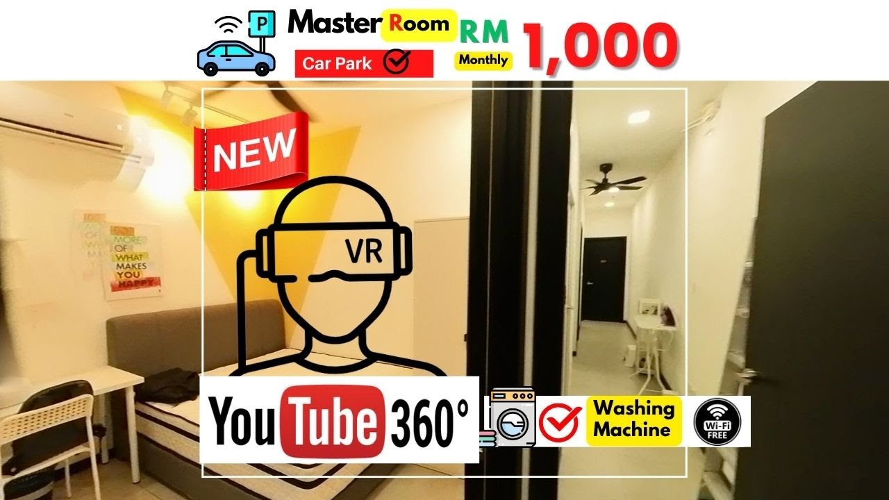 360° VR Video Tour Master Room - Best Watch Using Desktop - YouTube