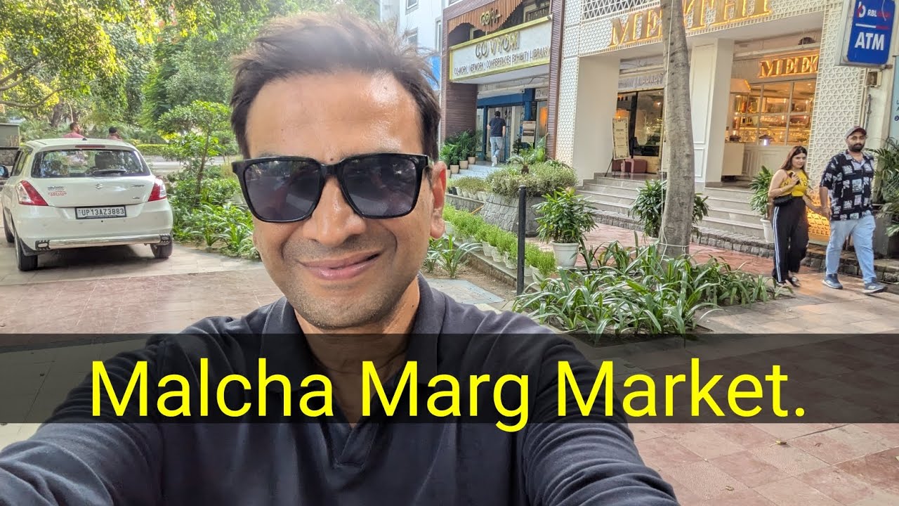 Malcha Marg Market in Delhi, the new cool hangout. - YouTube
