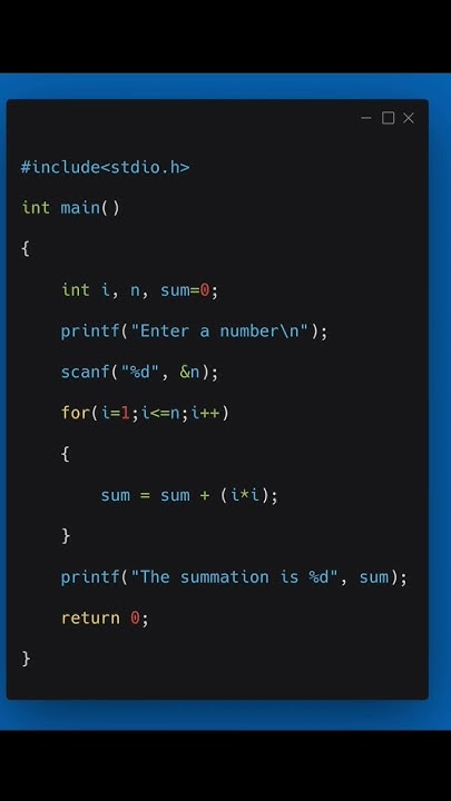C Programming Practice Find The Summation Of Pattern Itzrafiq Code Cprogram Shorts Seba