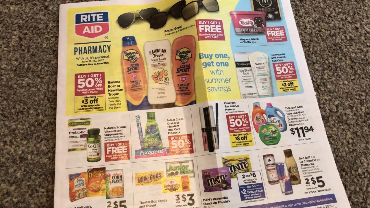 Rite Aid Ad Preview June 21-27, 2020 - YouTube