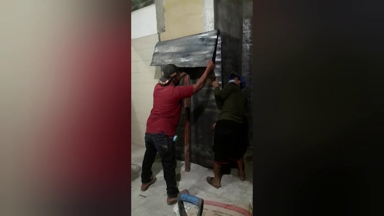 Proses pemasangan timah/timbal d ruang radiologi. Part2 - YouTube