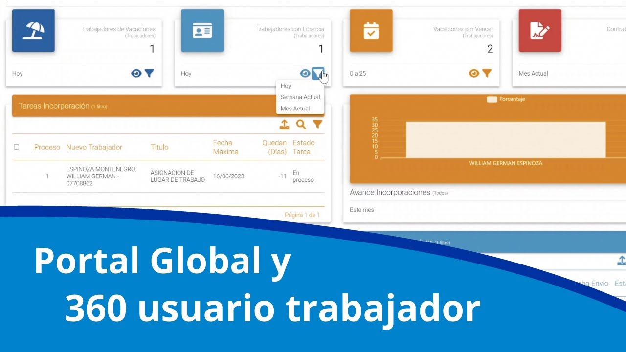 Portal Global y 360 Usuario Trabajador - YouTube