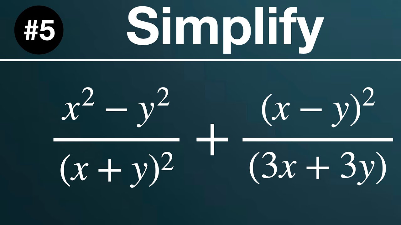 Algebra | Learn how to simplify Algebra | Example 4 - YouTube