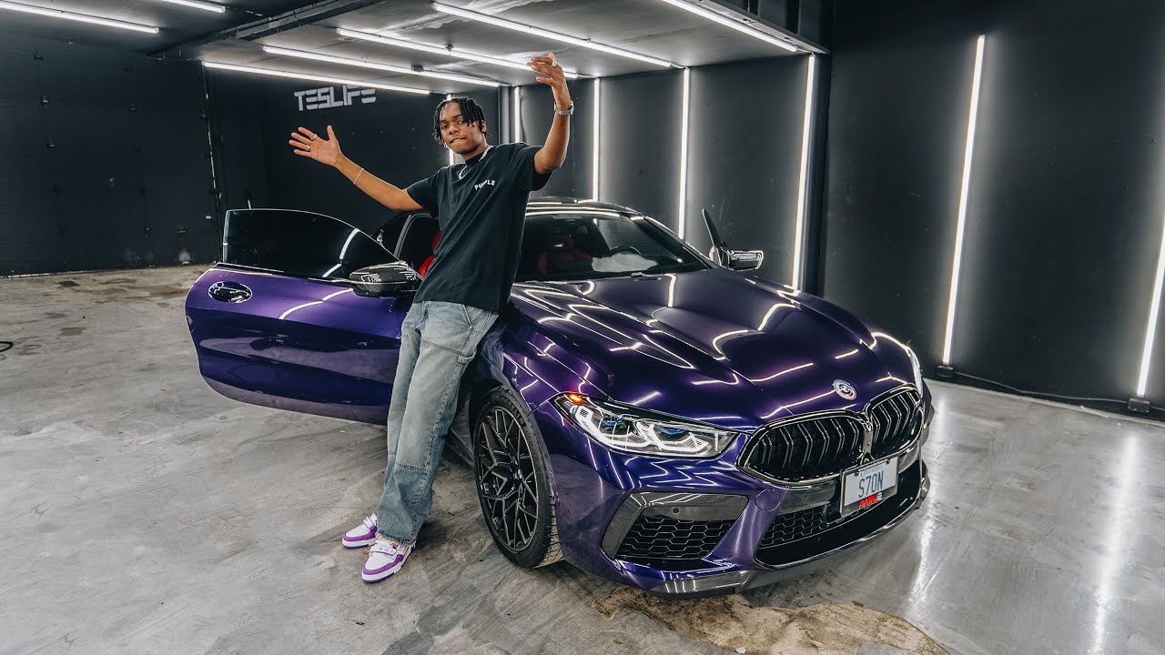 I Wrapped My 2023 BMW M8 Competition PURPLE! + Mods - YouTube