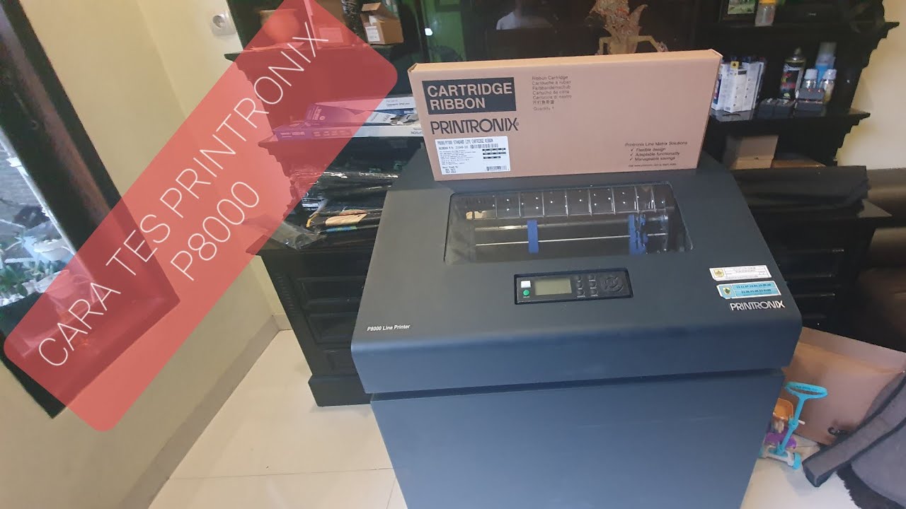 Cara tes printronix p8000 - YouTube