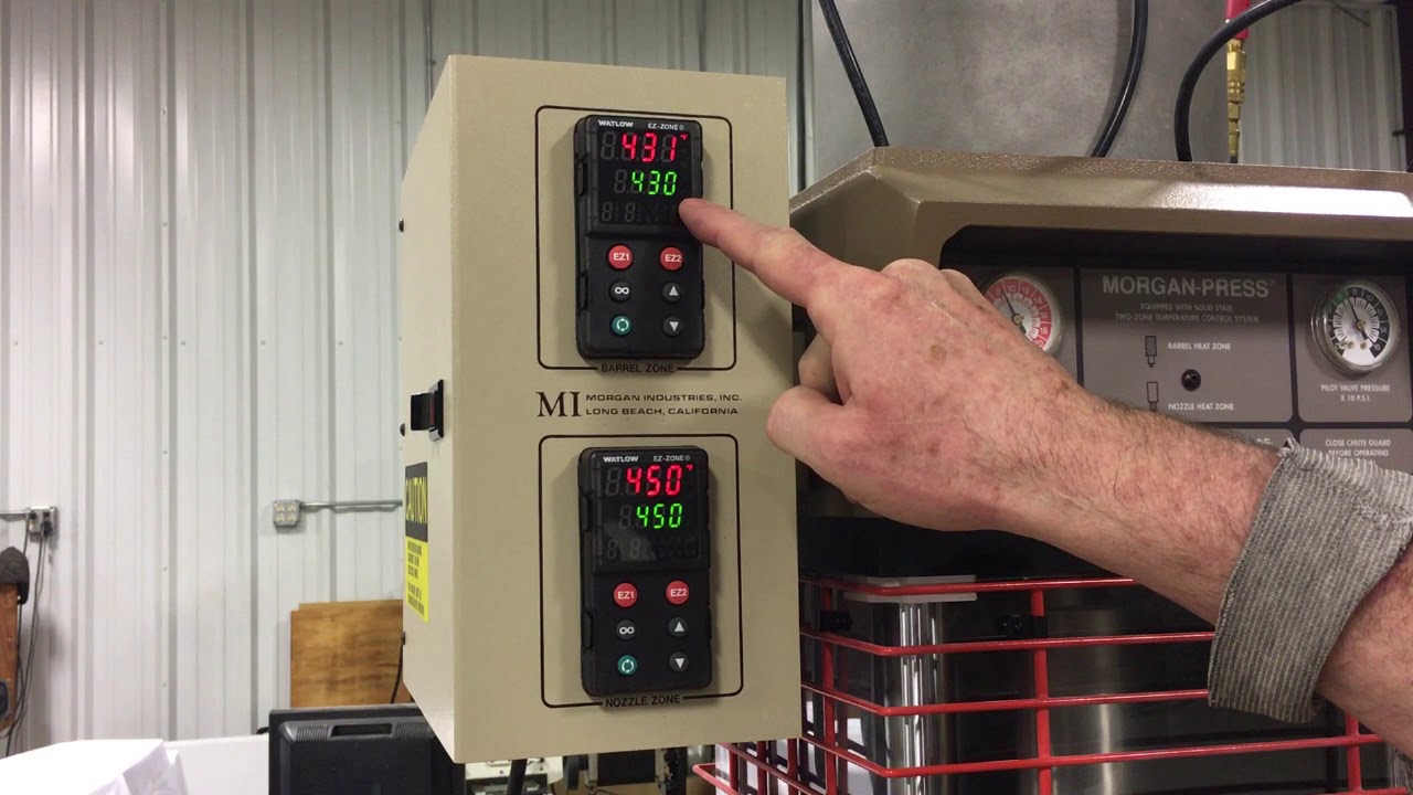 Production lots made on Morgan Press injection molding machine. - YouTube