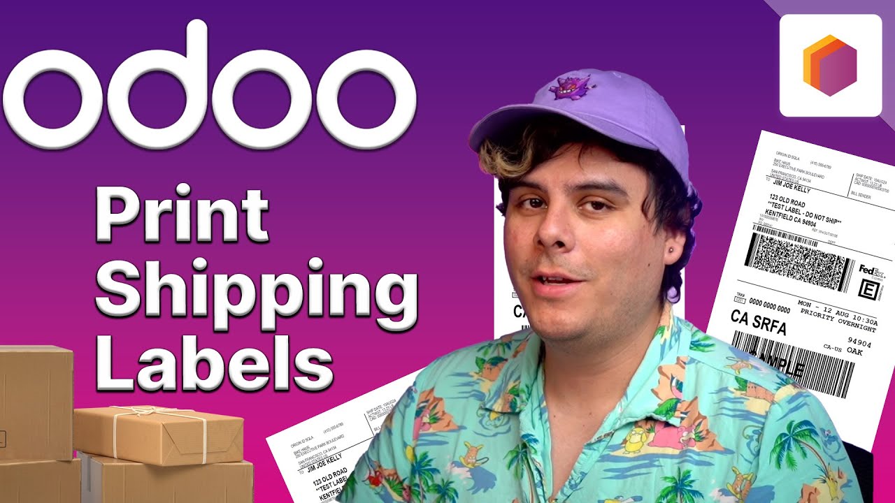 Print Shipping Labels | Odoo Inventory - YouTube