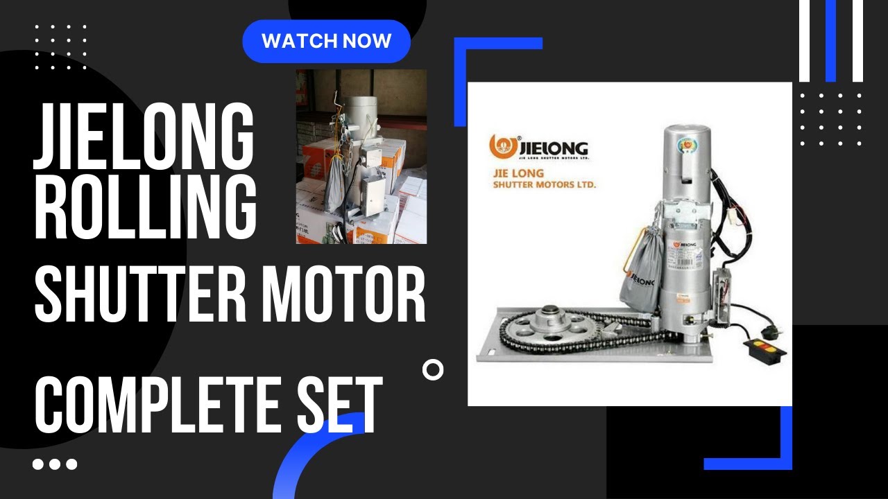 Jielong rolling shutter motor Complete Set - YouTube