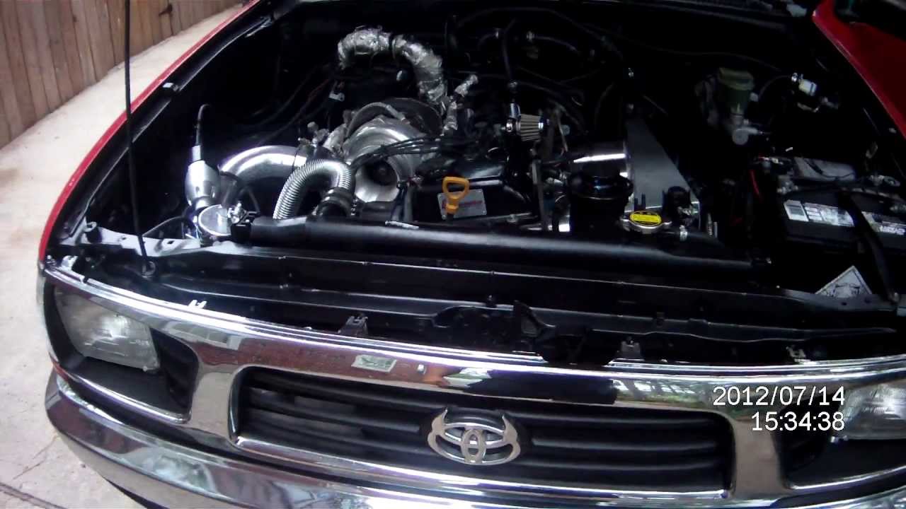Toyota Tacoma 2rz 2 step megasquirt turbo - YouTube
