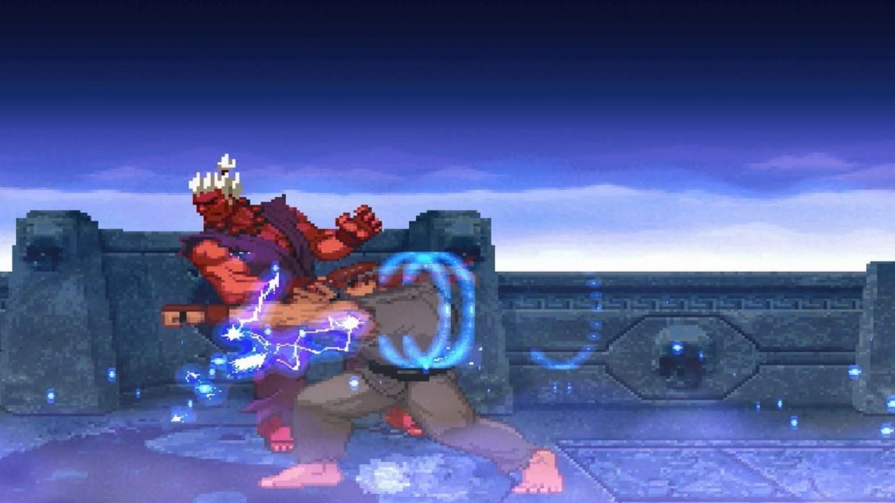 Shin Akuma vs Evil Ryu Mugen Sprite Battle - YouTube