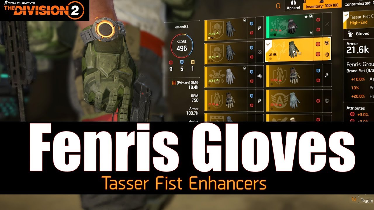The Division 2 - Fenris Gloves - YouTube