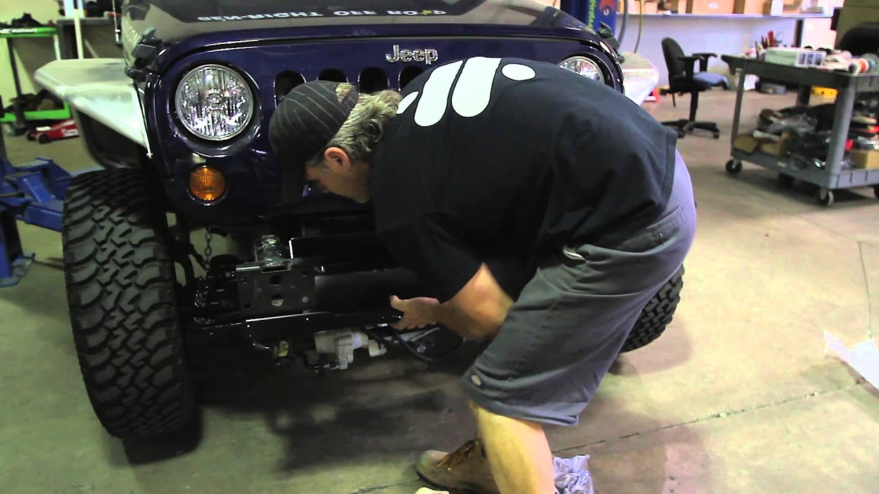 GenRight JK Front Bumper Install - YouTube