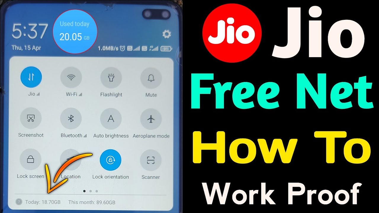 How To Use Free Net In Jio Sim With Proof || Jio Free internet 2021 ...