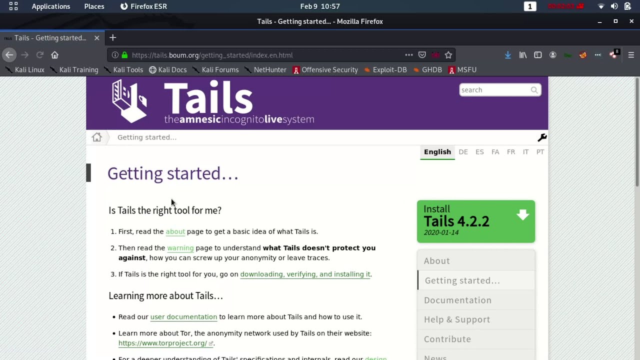 Download and install Tails - YouTube