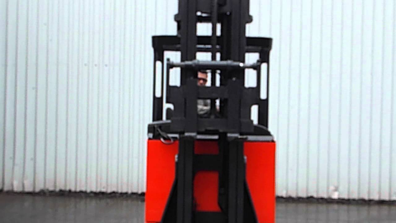 LINDE R16 ELECTRIC REACH TRUCK FOR SALE - YouTube