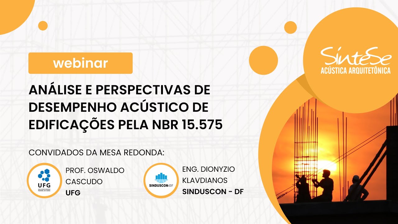 Webinar análise e perspectivas de desempenho acústico de edificações ...