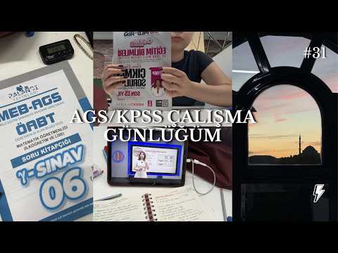AGS/KPSS çalışma günlüğüm 31| eğitim bilimleri çıkmış soruları çözmeye başladım