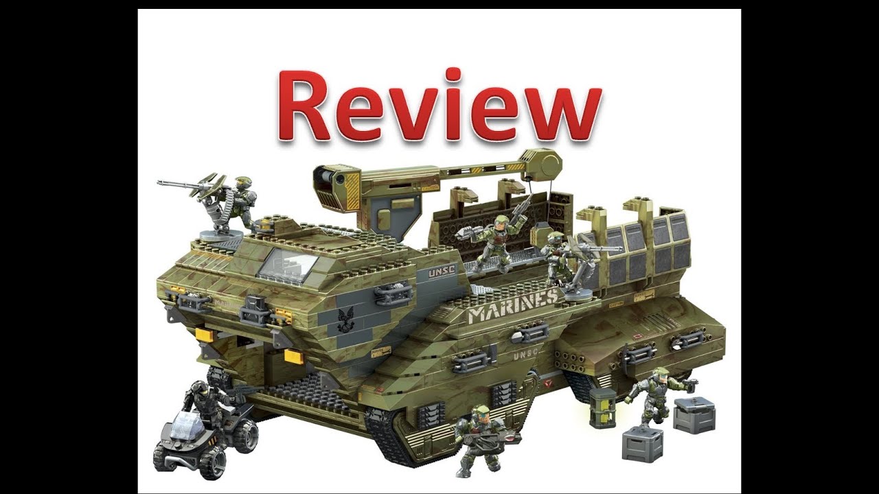 Review: UNSC Elephant. Halo Mega Bloks. TheSSMotion - YouTube