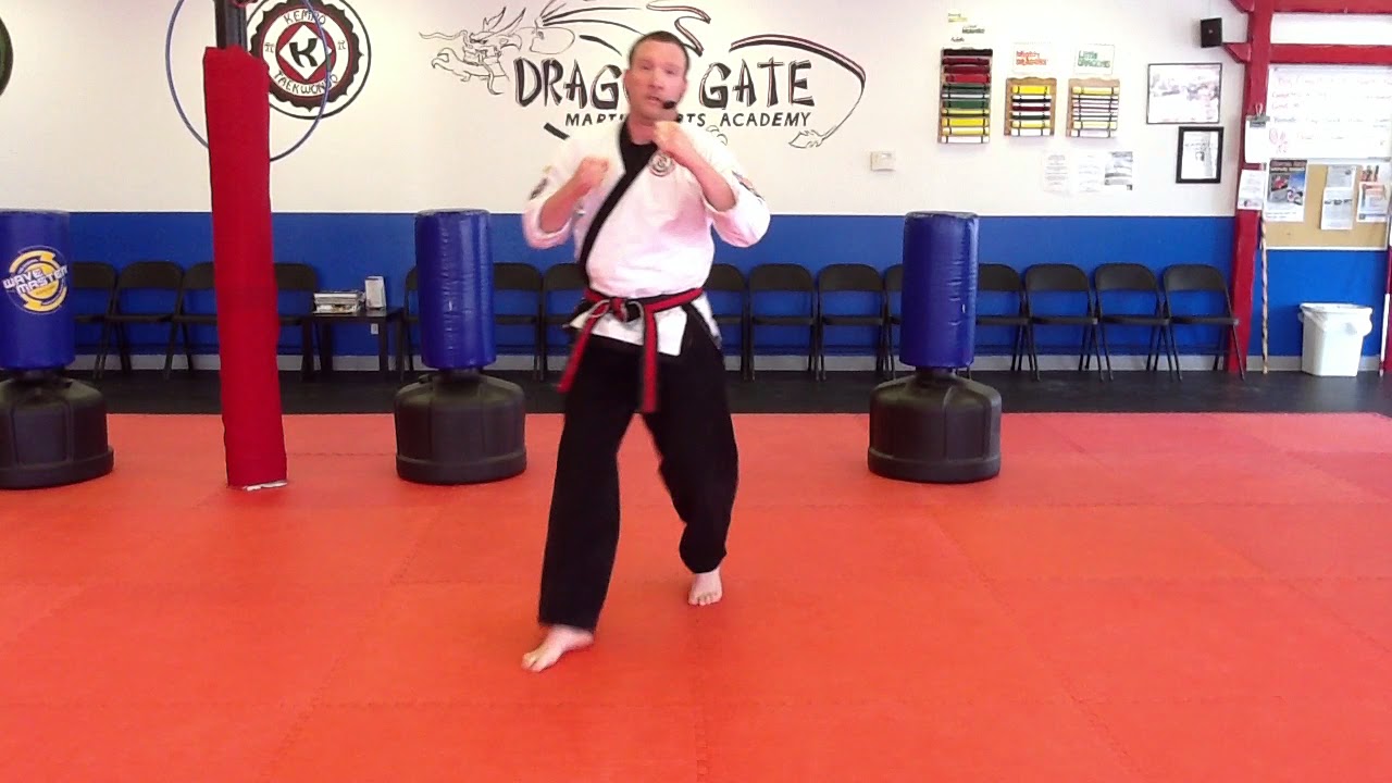 Reverse Crescent Kick Advancing Round Kick - YouTube