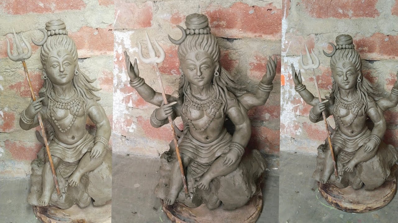 lord shiv making how to make shiv #bholenath #mahadev #amitstatuearts ...