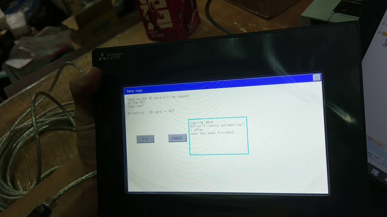 Mitsubishi HMI UPDATE (SD card) - YouTube