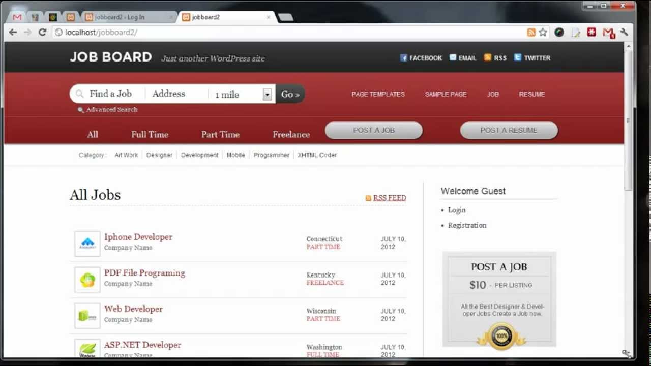 JobBoard v3 WordPress Theme Overview - YouTube