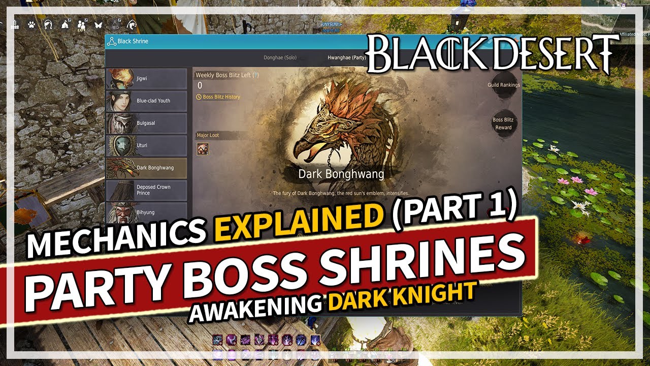 Black Shrine Group Bosses & Mechanics Explained Part 1 | BDO (Awakening ...