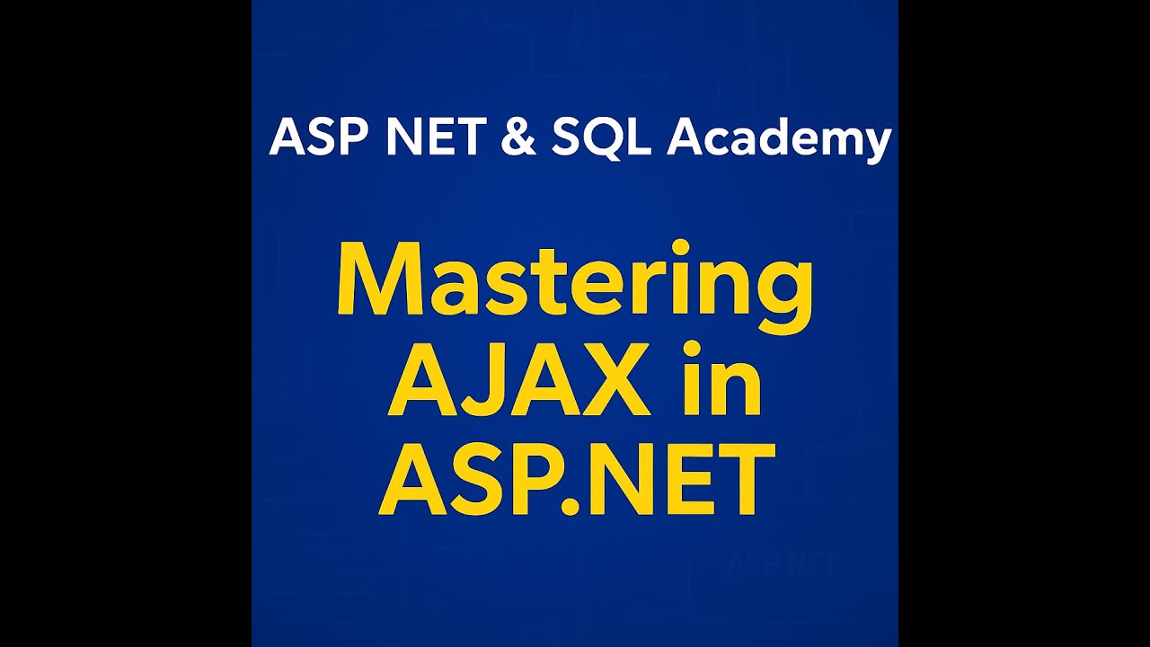 Part2:How to Use AJAX in ASP.NET Web Forms Step by Step - YouTube
