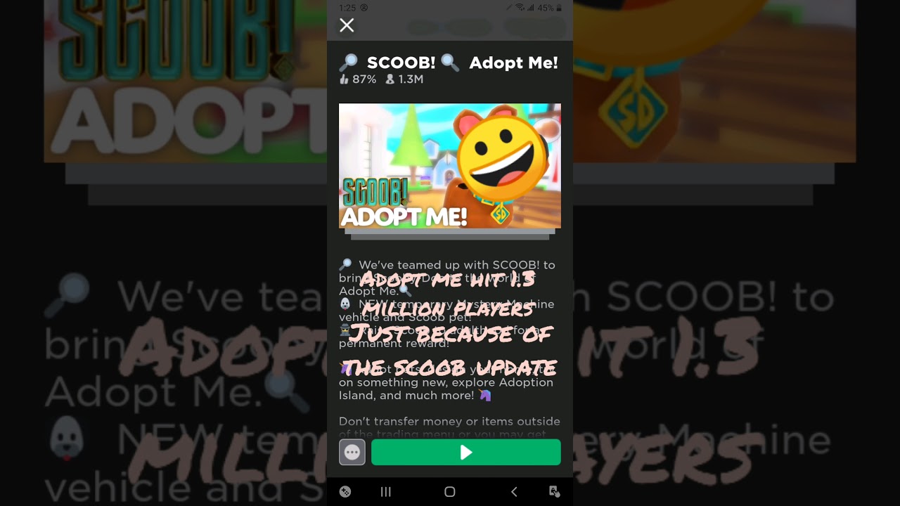 Roblox | Adopt Me | ADOPT ME HIT 1.3 MILLION PLAYERS AND IT BROKE ...