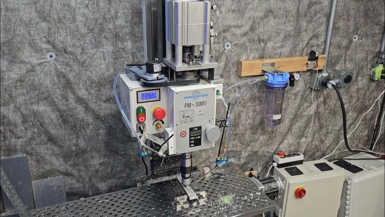 Tapping on PM-30MV with Centroid Acorn and 3D printed Encoder 1 - YouTube