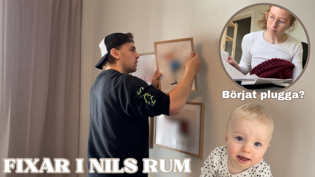 VLOGG - Nils rum börjar ta form & har inte mått så bra första tiden i ...