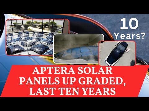APTERA solar panels upgradeable to last at least ten years, improved ...