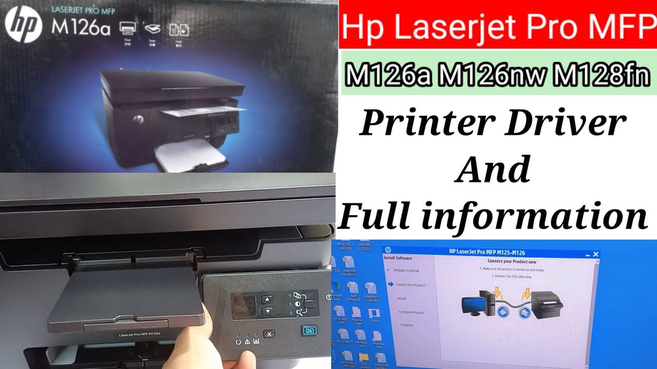 hp laserjet pro mfp m126a m126nw m128fn installation _ hp printer ...