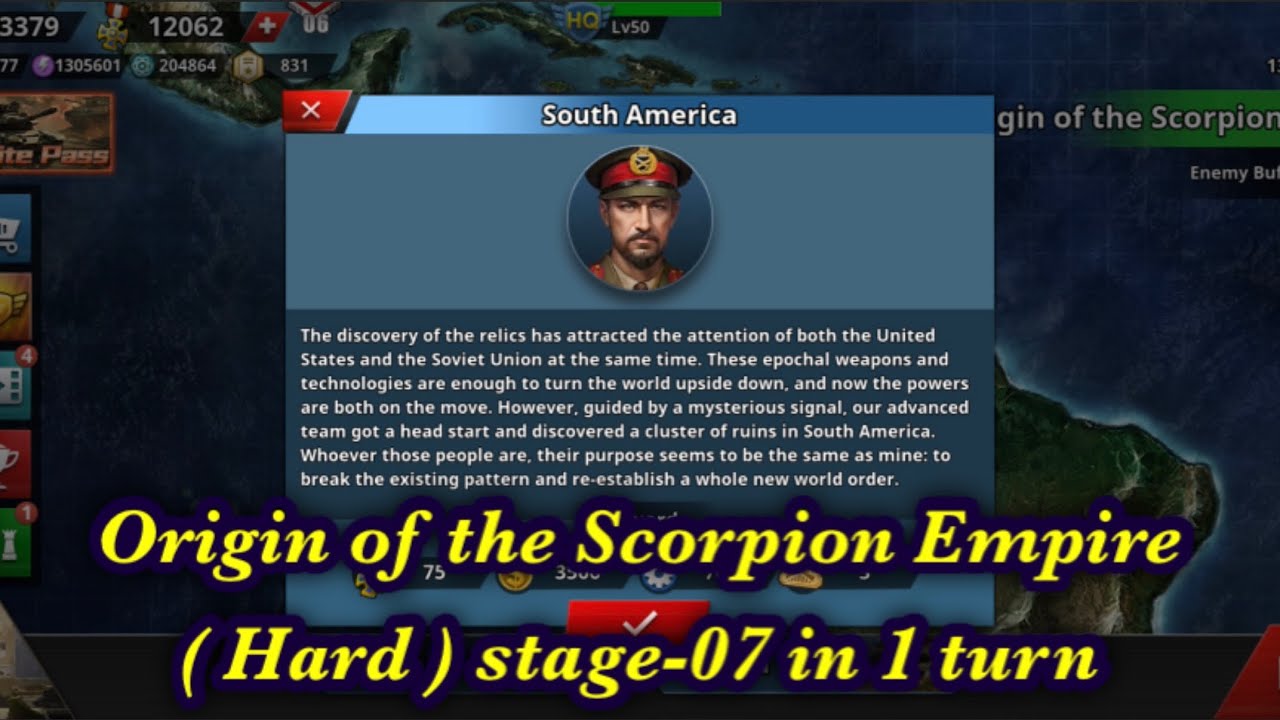 origin of the Scorpion Empire (Hard) stage-07 in 1 turn/世界征服者4/世界の覇者4 ...