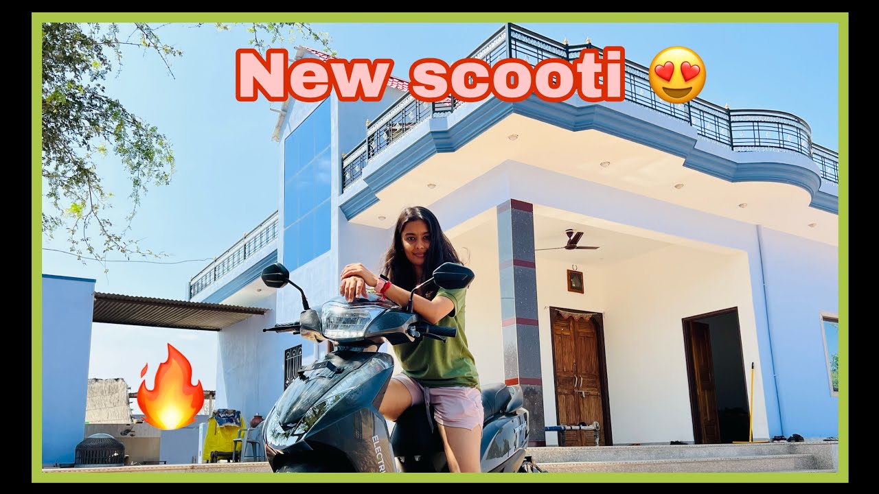 New Electric scooti 🔥 ️|| Village vlog - YouTube