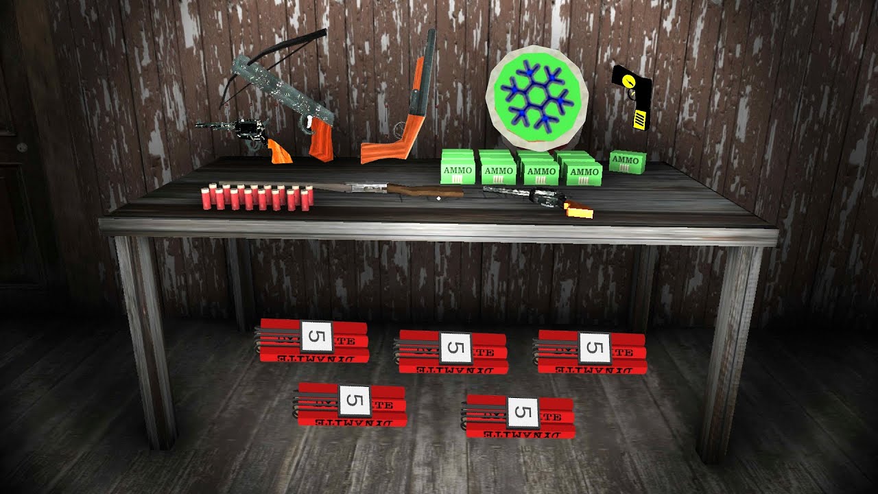 Weapon Table in Granny Latest Version1.9 - Granny New Update - YouTube