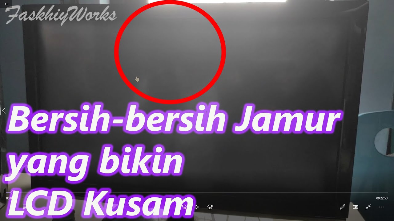 Cara Buka Pasang / Ganti Polarizer Luar Dalam LCD TV Monitor Polaris ...
